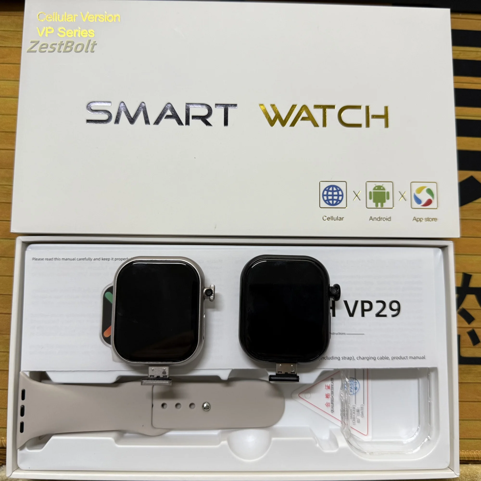 Reloj inteligente VP29 original 4G LTE Android 2.29 pulgadas, cámara HD de 8 MP, WhatsApp App ...