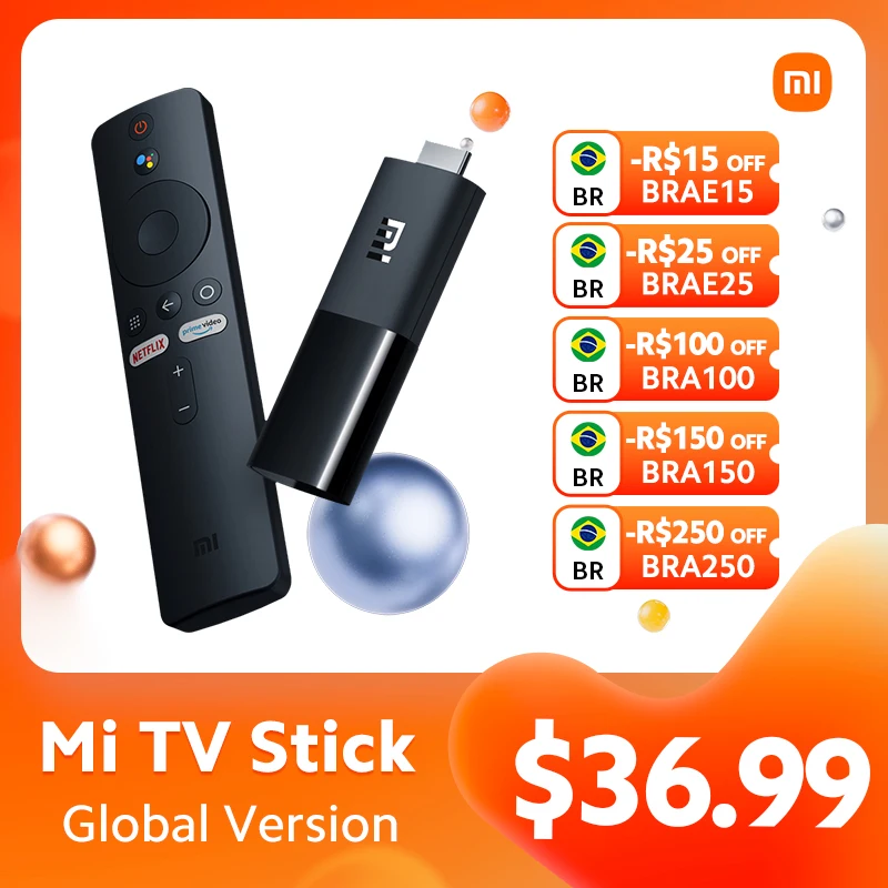 Xiaomi-Mi TV Stick Box, Android TV 9.0, 4 núcleos, HD 1080p ...
