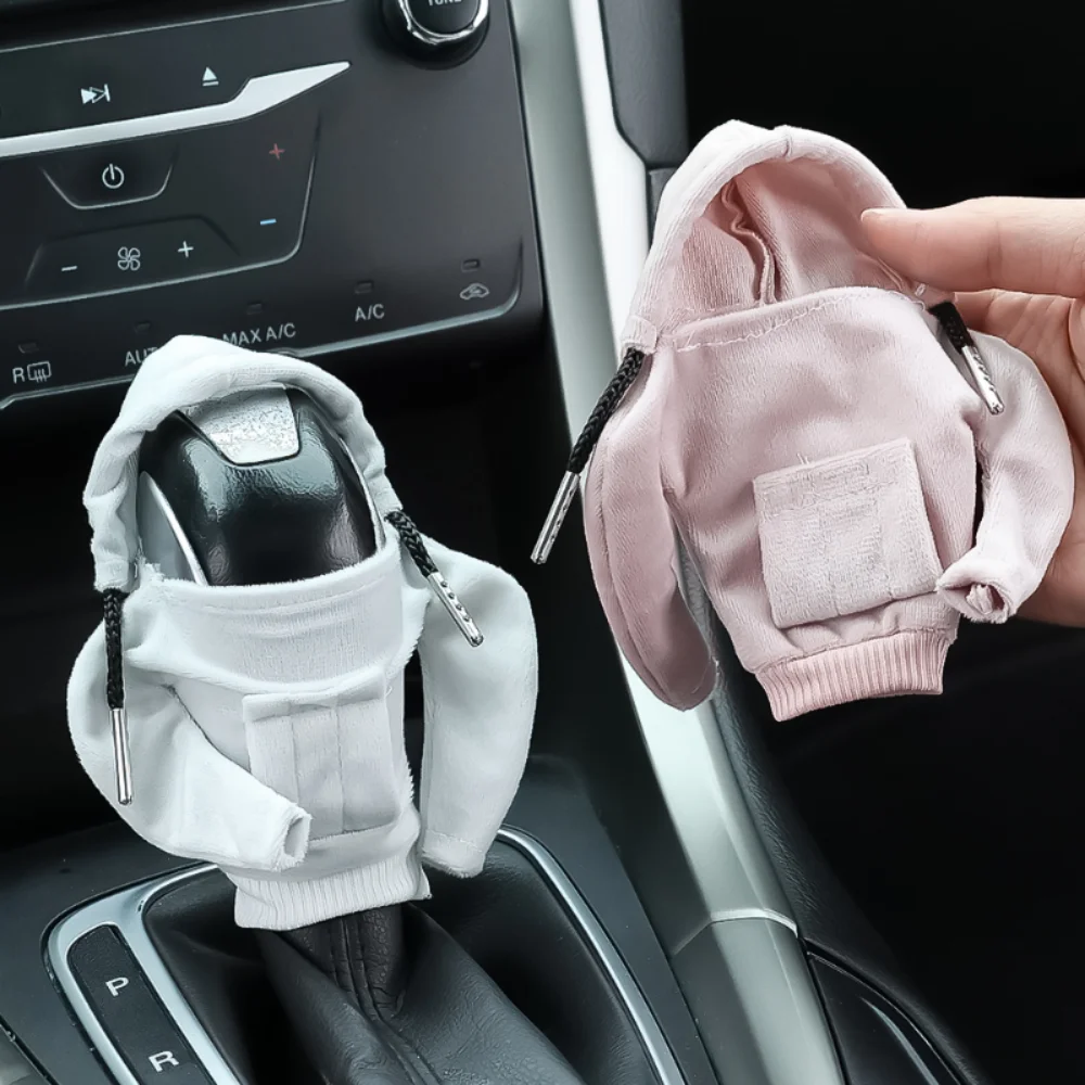 Car-Shift-Lever-Handle-Kit-Knob-Cover-Set-Styling-Hoodie-Presente ...