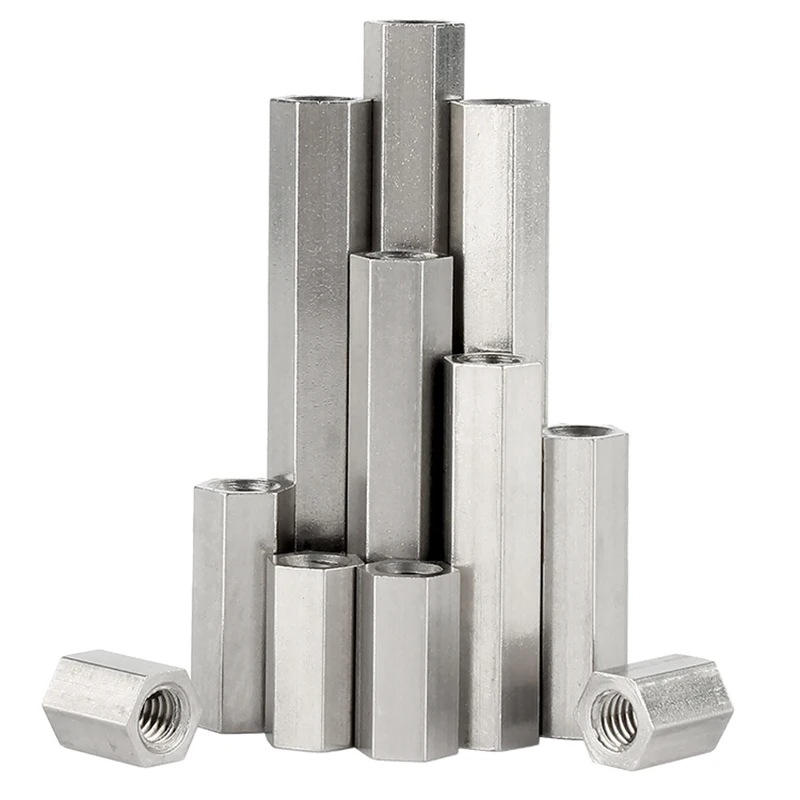 M6-M8-M10-304-Stainless-Steel-A2-Hex-Standoff-Spacer-Long-Rod-Coupling ...