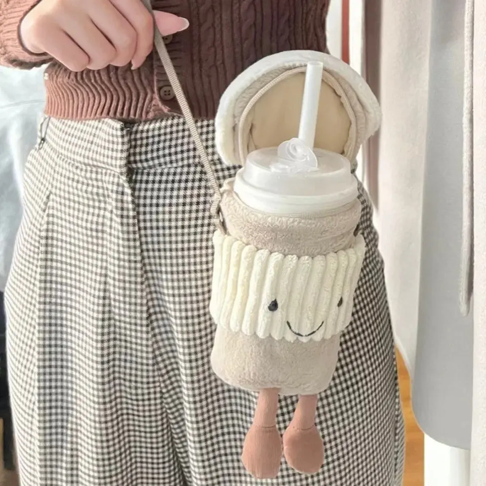Milk-Tea-Bag-New-Crossbody-Plush-Women-s-Bag-Amusable-Carry-Toys-Cup ...
