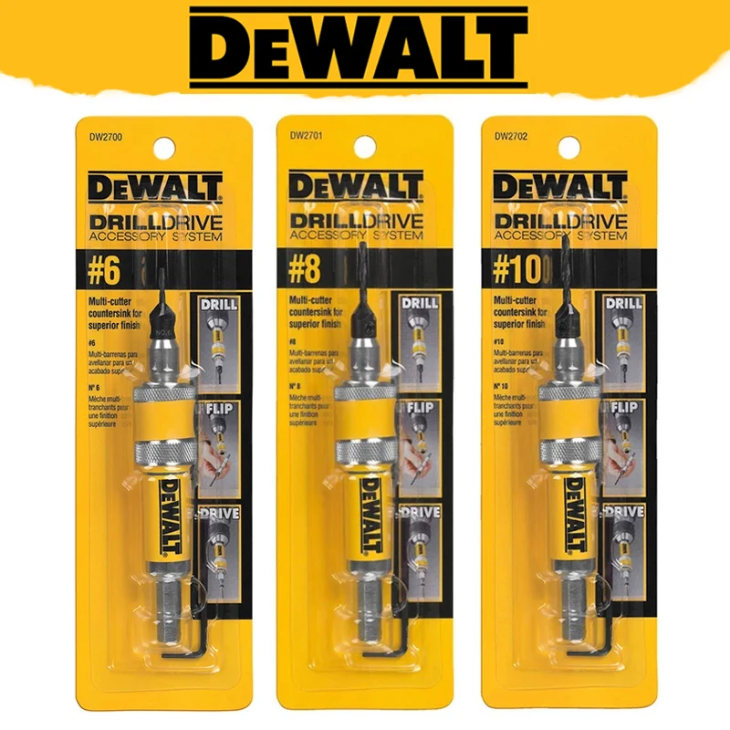 DEWALT-DW2700-DW2701-DW2702-Countersink-Wood-Gun-Drill-Bit-Complete ...