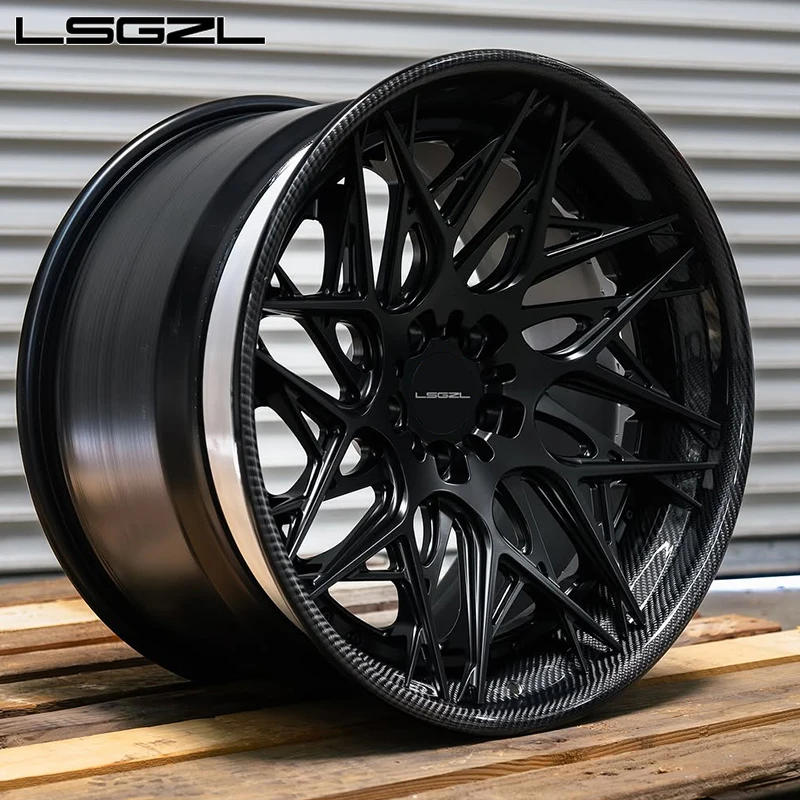 Lsgzl Forged 2-piece Carbon Fiber Custom 5x114.3 5x130 6x139.7 for ...