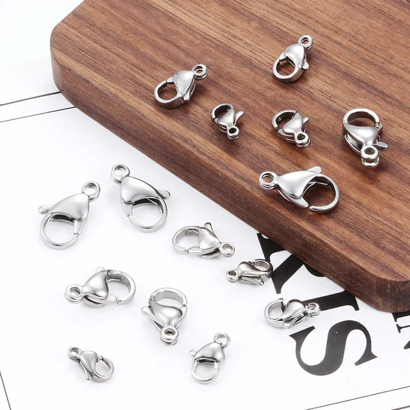 100pcs-Lot-MINI-Smooth-Lobster-Clasp-Hooks-Silver-Plated-DIY-Jewelry ...