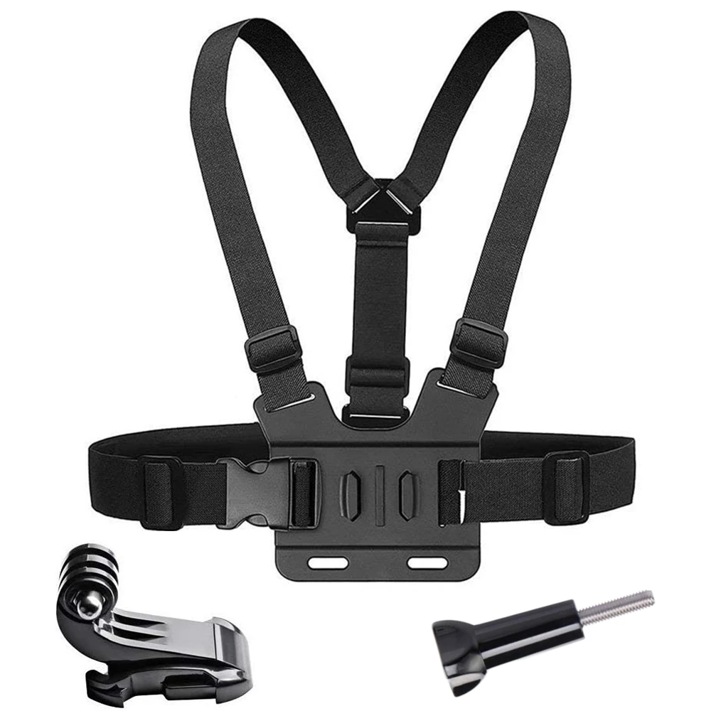 Chest Strap With J Hook Mount Screw Belt For GoPro Hero 11 10 9 4 Black ...