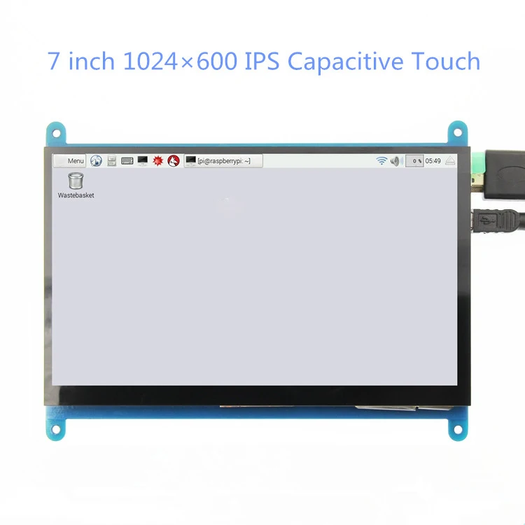 Painel touch capacitivo tft de 7 polegadas, 1024x600, tela ips com ...