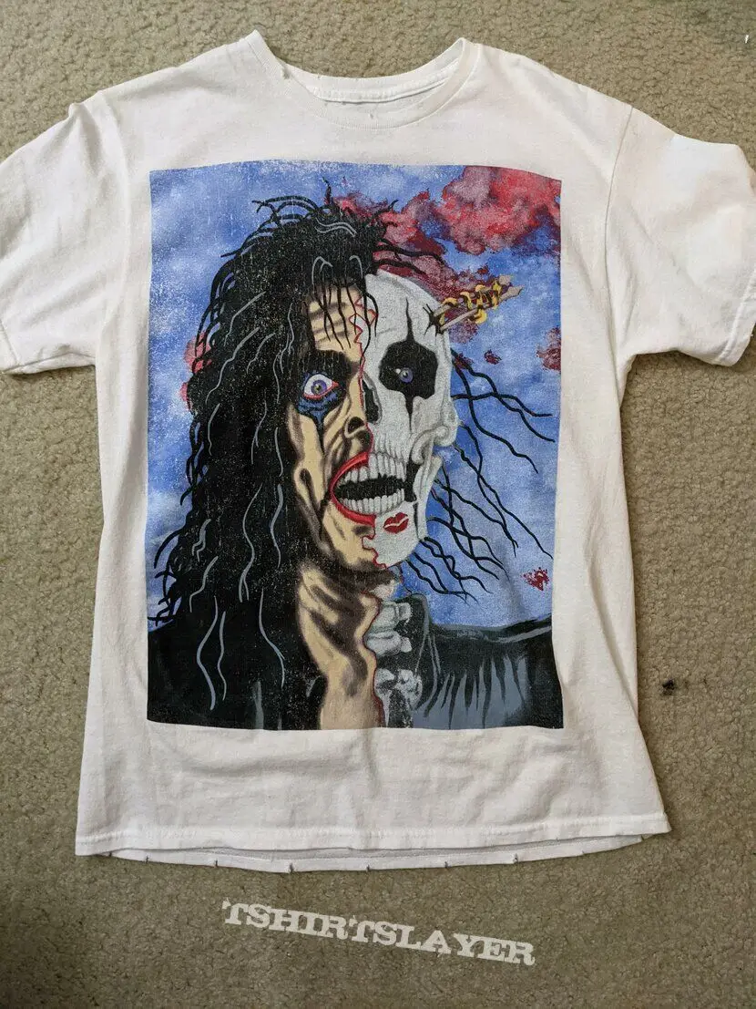 Vintage-1989-Alice-Cooper-Trash-Skelton-Face-Melt-Band-Unisex-Tshirt ...