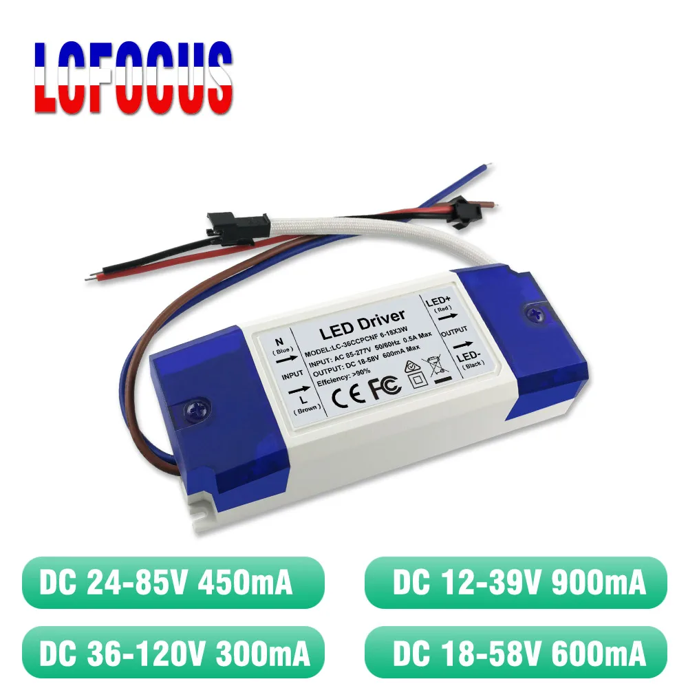 Led Driver 1w 3w 5w 12w 18w 24w 30w 300ma 450ma 600ma 900ma Lighting ...