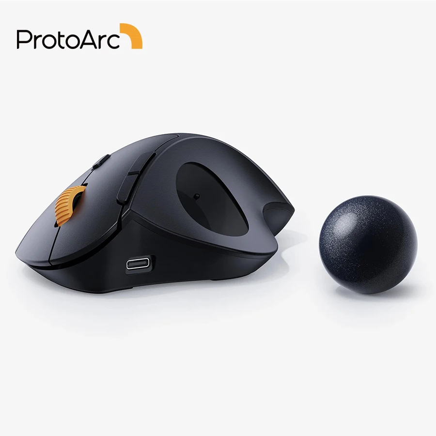 ProtoArc-EM04-Trackball-Mouse-Wireless-Rechargeable-Ergonomic-Vertical ...