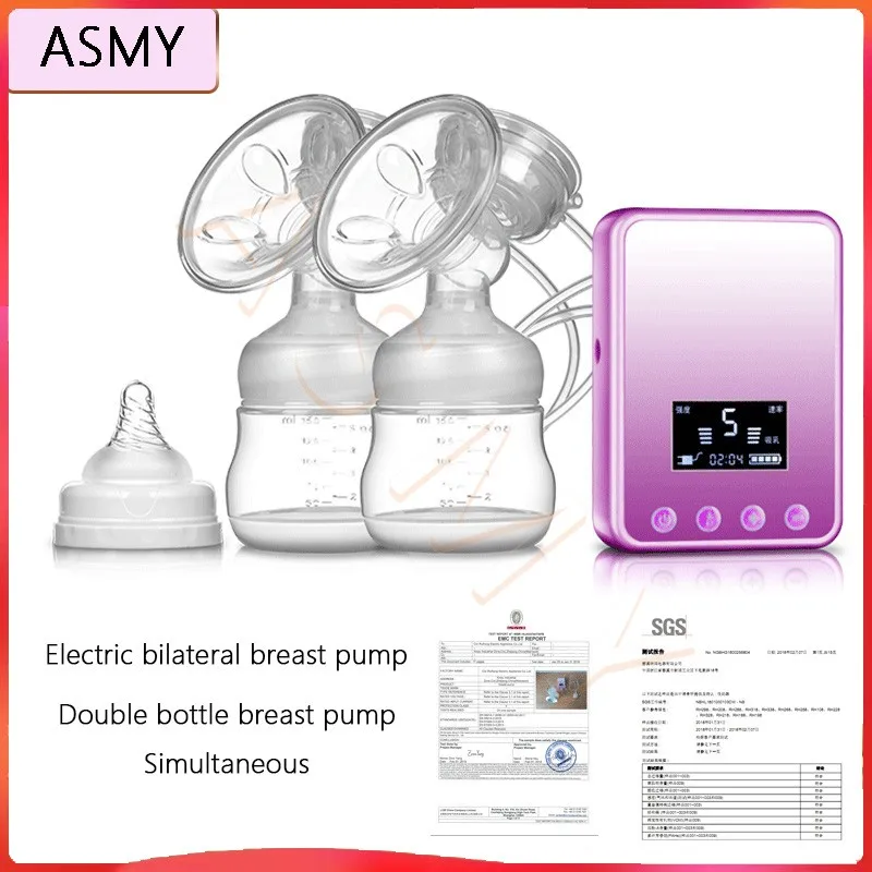 Yongjiu-bilateral-electric-breast-pump-rechargeable-milking-machine ...
