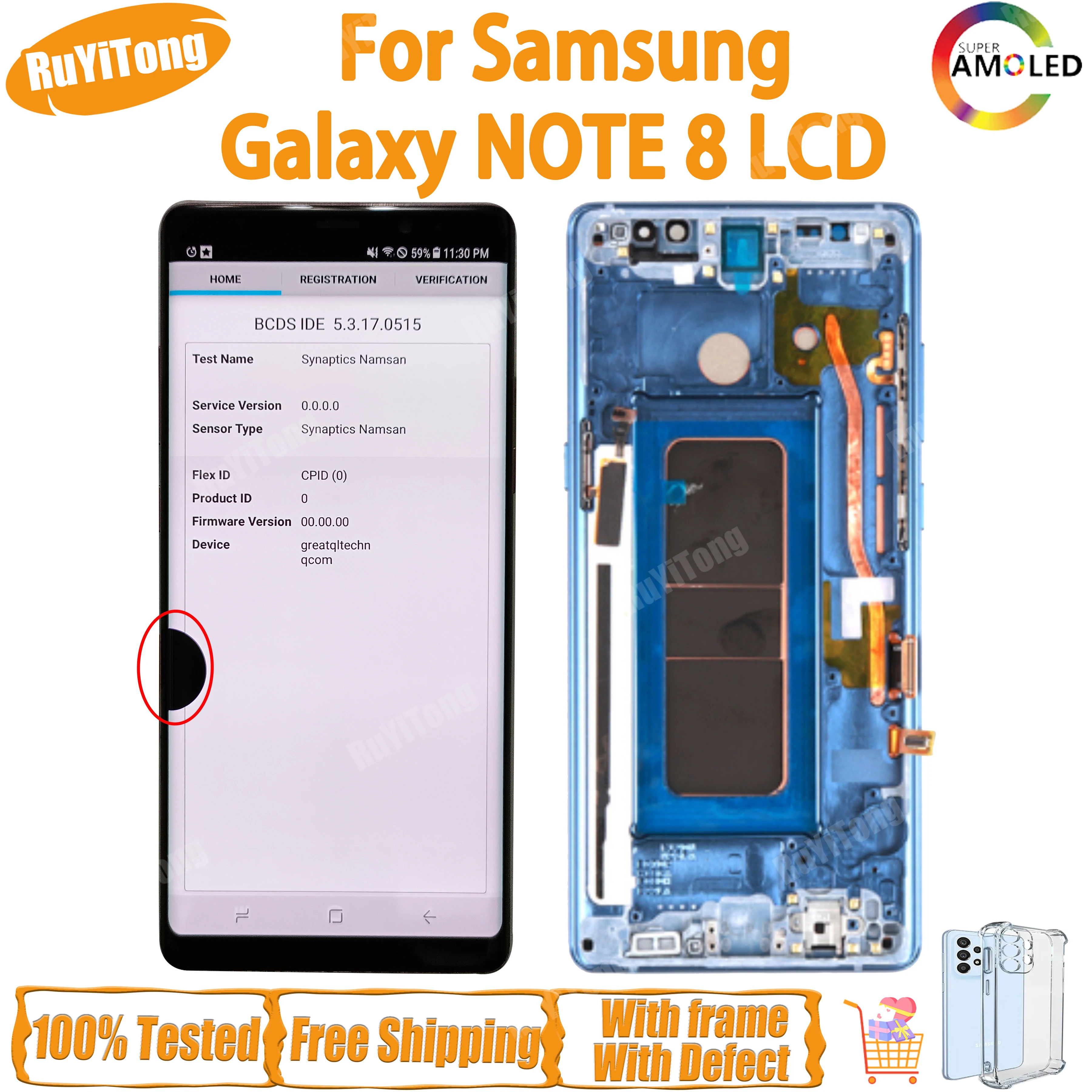 6-3-AMOLED-Display-For-Samsung-Galaxy-Note-8-LCD-Screen-SM-N950F-N950A ...