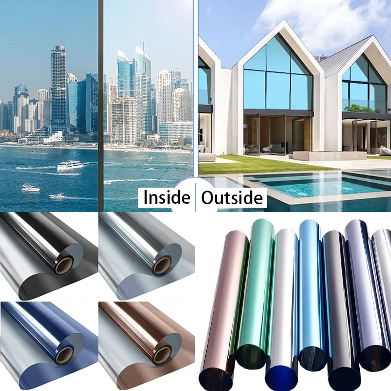 House-Anti-Look-Window-Privacy-Film-Adhesive-Vinyl-Mirror-Foil-One-Way ...