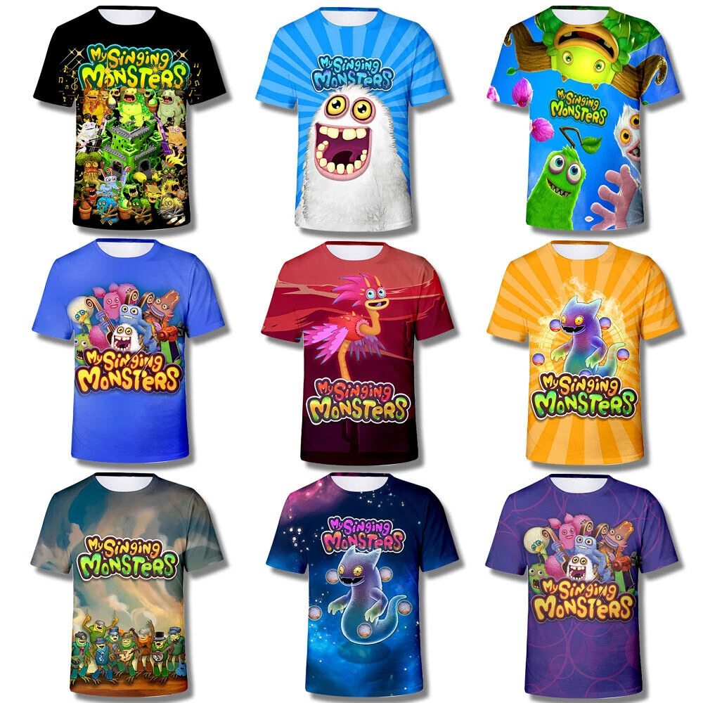 My-Singing-Monsters-Wubbox-Furcorn-3D-T-shirts-Adult-Short-Sleeve ...