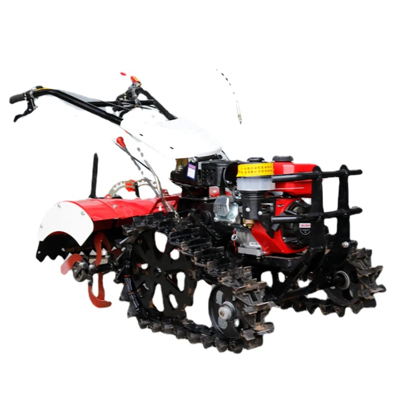 Double-Caterpillar-Track-Crawler-Rotary-Tiller-Ditching-Farmland ...