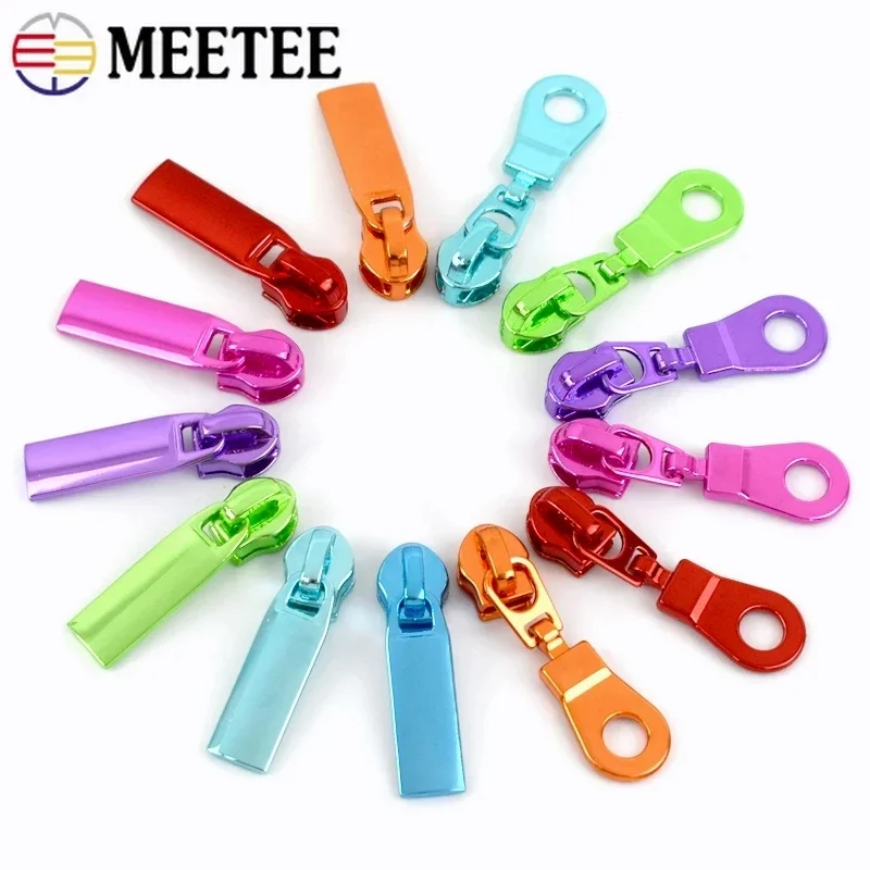5-10-20Pcs-5-Zipper-Slider-for-Nylon-Zip-Tapes-Colorful-Zips-Head-Bags ...