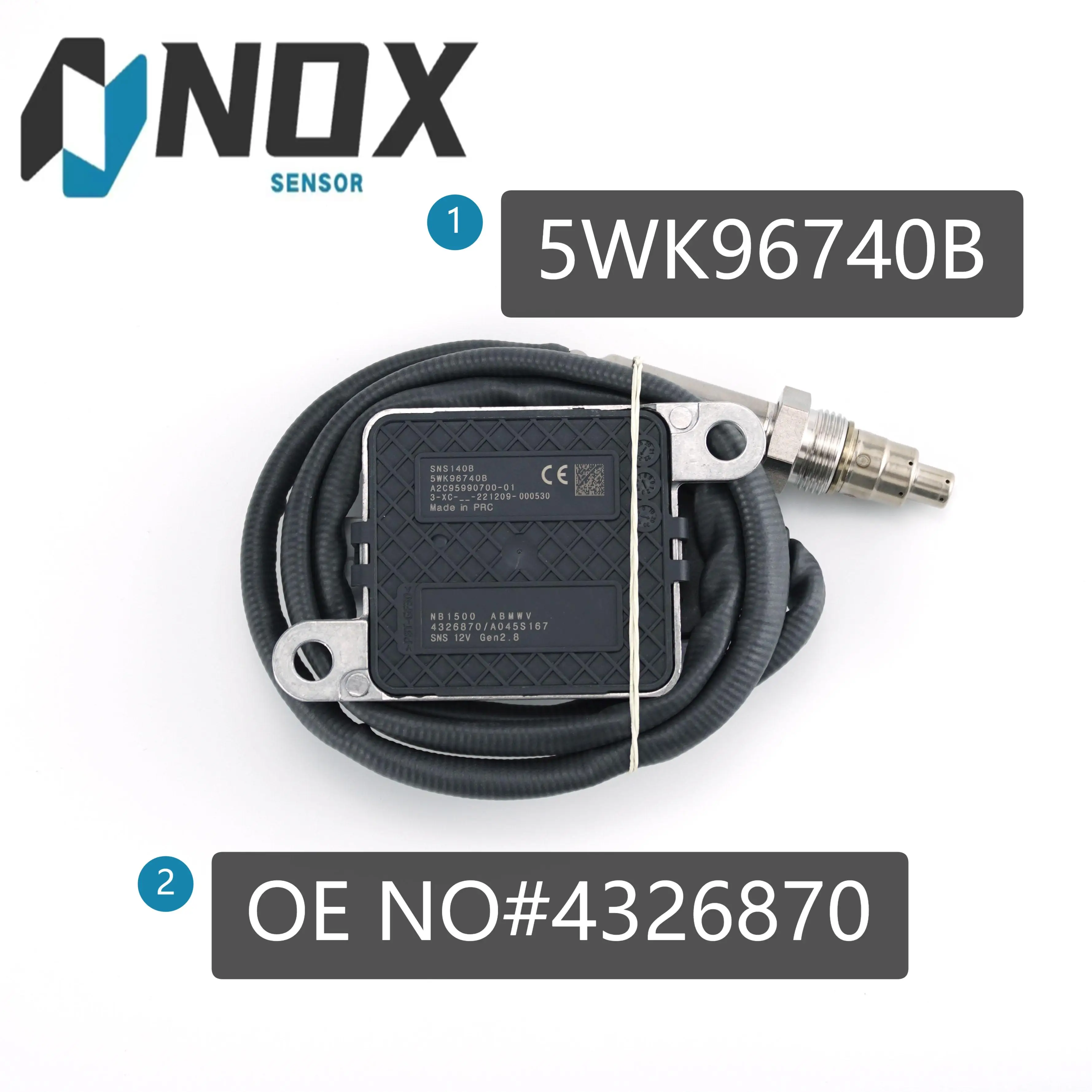 5WK96740B-4326870-Original-New-Nitrogen-Oxygen-NOx-Sensor-12V-For ...