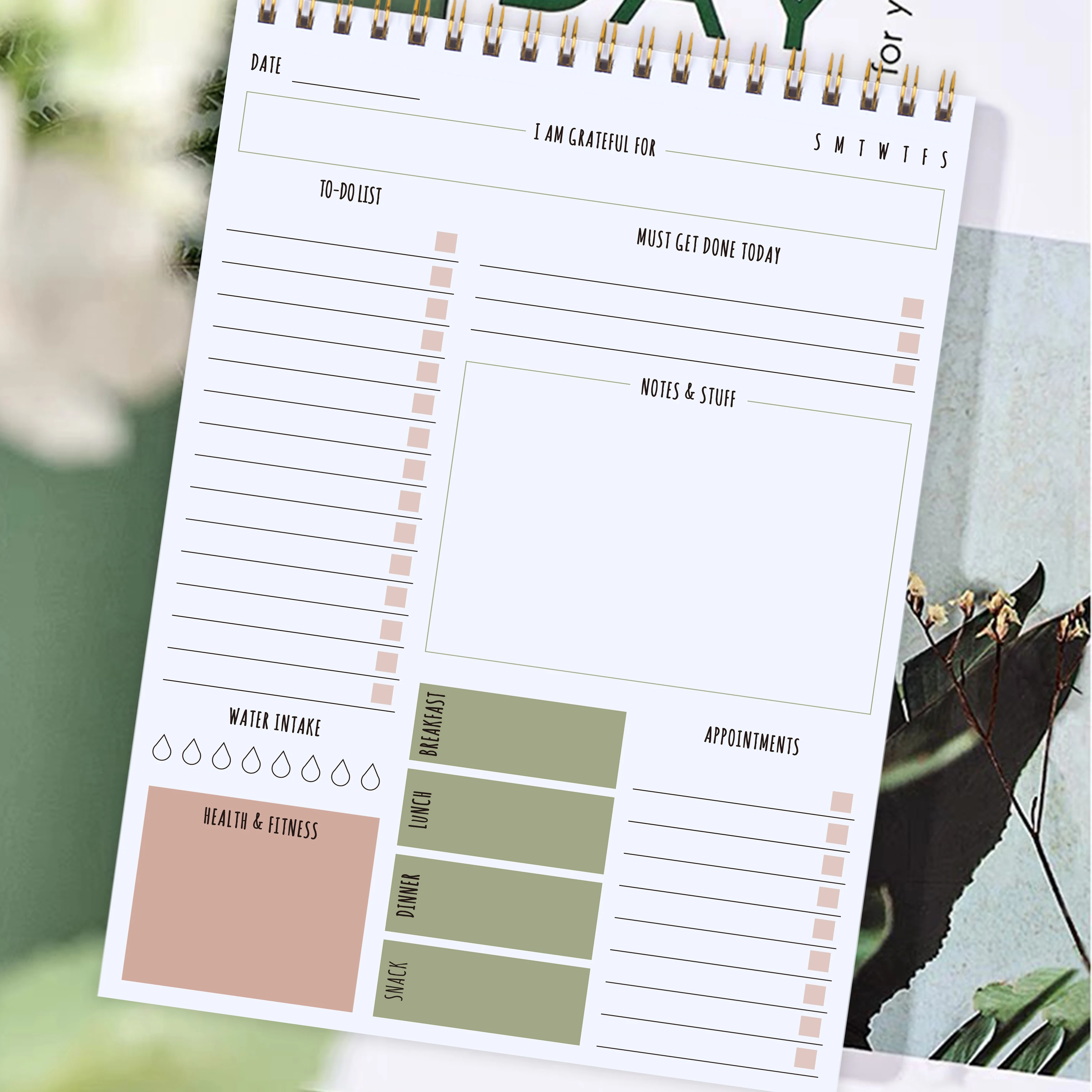 Daily Planner Undated To Do List Notebook Task Checklist Notepad For Work Agenda And Academic 