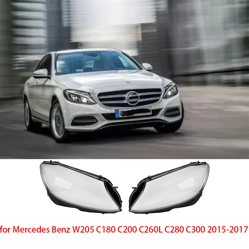 Front-Headlight-head-light-lamp-Lens-Cover-Shell-Lampshade-for-Mercedes ...