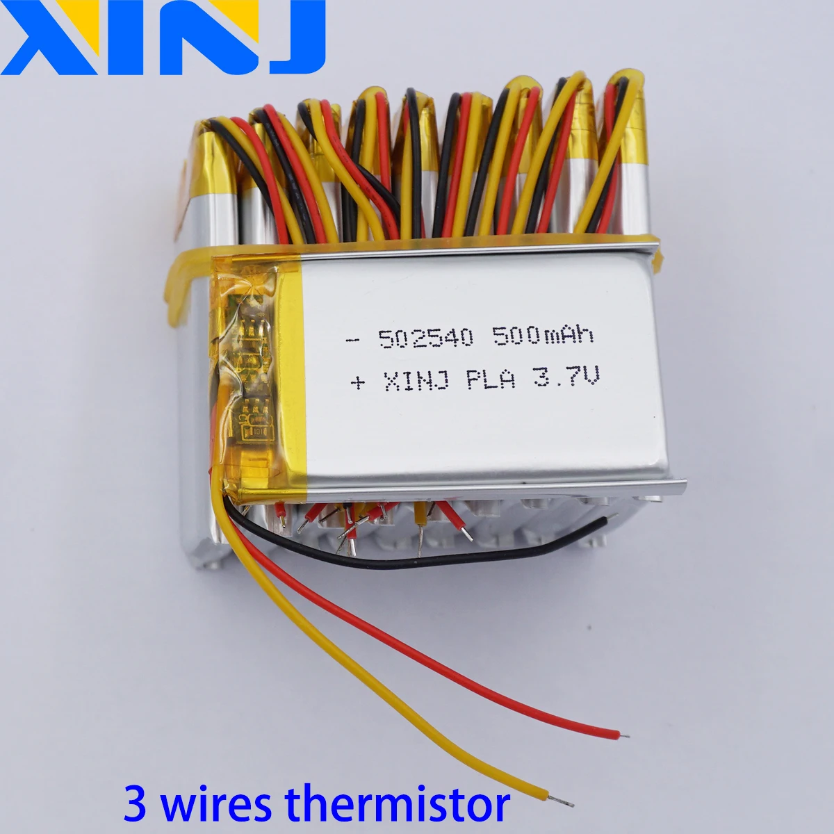 10pcs-3-7V-500mAh-1-85Wh-3-Wires-Thermistor-502540-Polymer-Lithium-Li ...