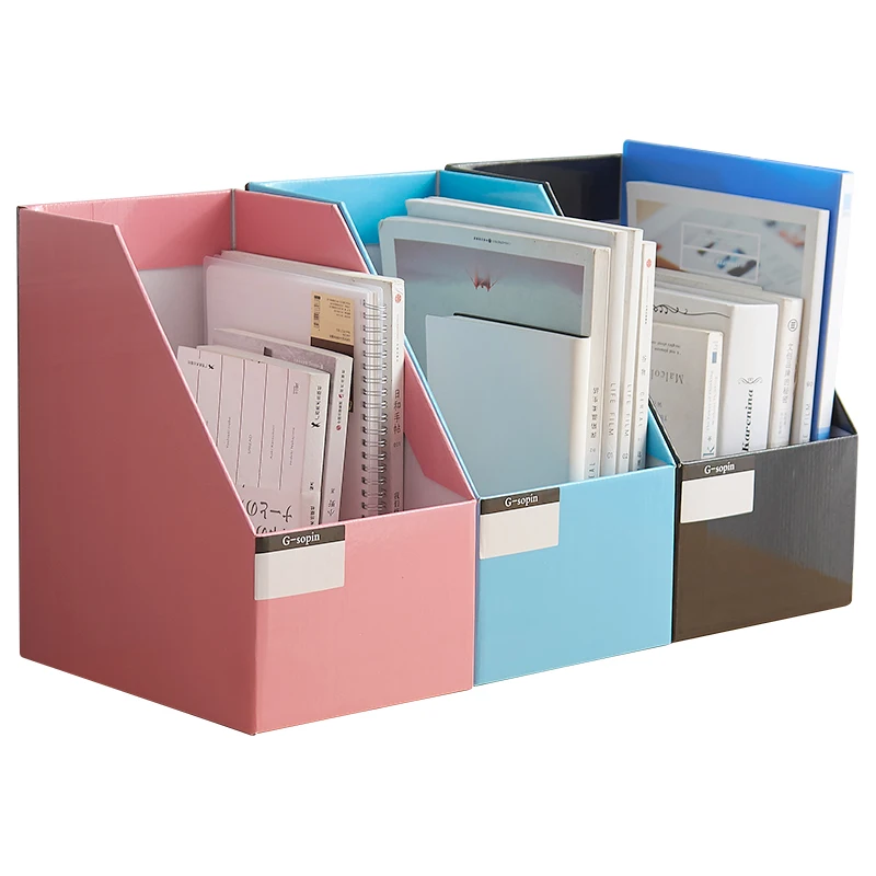 DIY-Kraft-Paper-Magazine-Rack-Bookend-large-book-stand-File-Holder ...