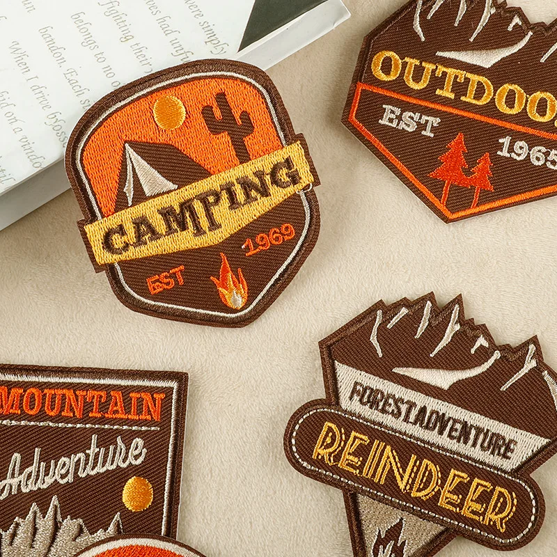 Outdoor Camping Mountaineering Emblem Clothing Accessories Badge ...