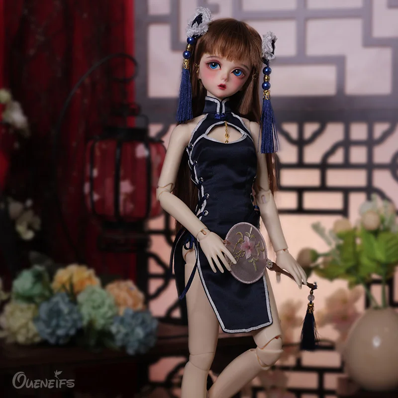 Vivian BJD Doll 1/4 ShugaFairy Shiori Body Smart Girl Chinese Blue ...