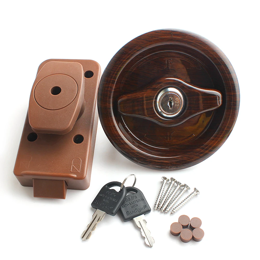 Rv Door Lock With 2 Keys Set Bathroom For Motorhome Boat Marine Truck ...