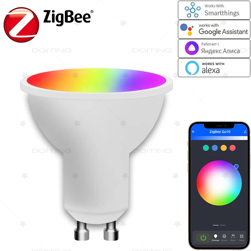 9W-7W-Tuya-ZigBee-GU10-WIFI-Smart-LED-Bulbs-RGB-C-W-White-Dimmable ...