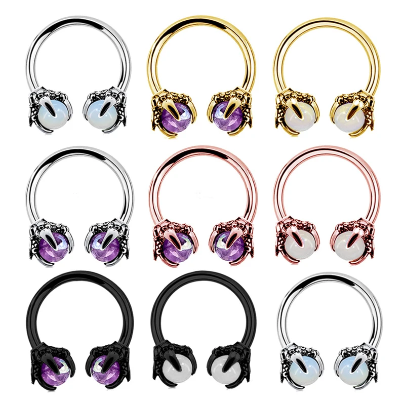 1pc-Devil-s-Claw-Nose-Ring-Septum-Piercing-Surgical-Steel-Hoop-Earrings-Helix-Ear-Cartilage ...