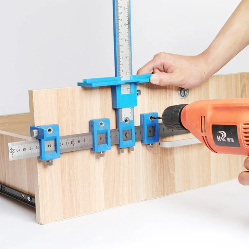 Multi-Punch-Locator-Drill-Guide-Kit-Assistant-Installation-Tool-Cabinet ...