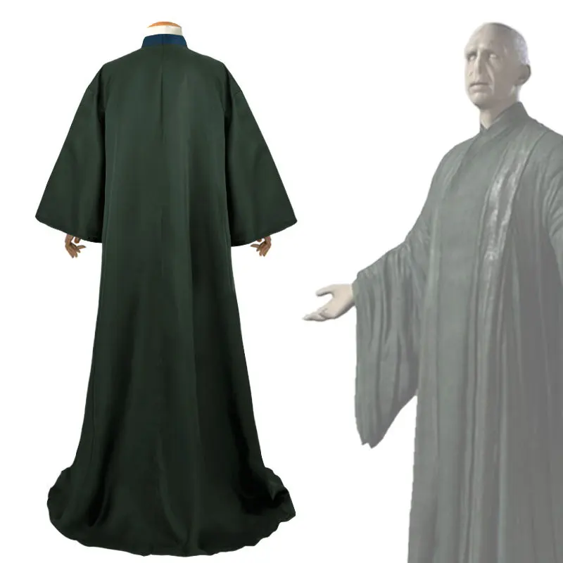 Verde-escuro-Cosplay-Longo-Robe-Masculino-Traje-de-Capa-Roupa-de-Manto ...