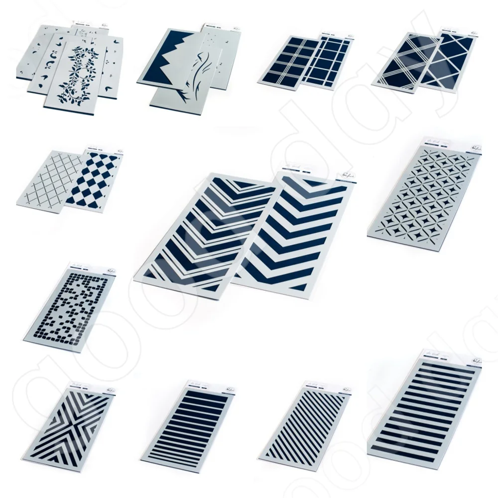 Stencil Scrapbook Diary Decoration | Embossing Template | Greeting Card ...