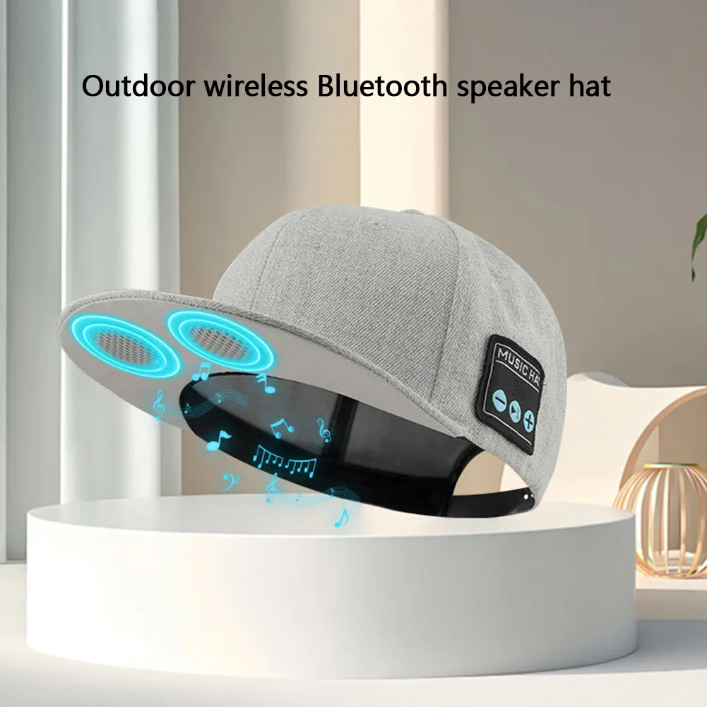 Gorra-con-altavoz-inteligente-inal-mbrico-sombrero-con-Altavoz-Bluetooth-altavoces-ajustables ...
