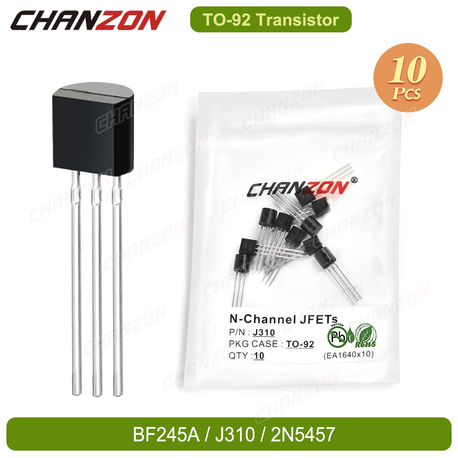10-pz-F245A-J310-2-n5457-TO92-N-Channel-Jfet-Fet-amplificatore-RF ...
