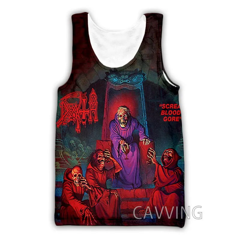 New Fashion Women/Men's 3D Print Death Rock Band Tank Tops Harajuku ...