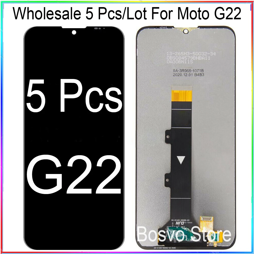 WholeSale 5 Pieces/Lot for Moto G22 LCD Screen Display with Touch ...