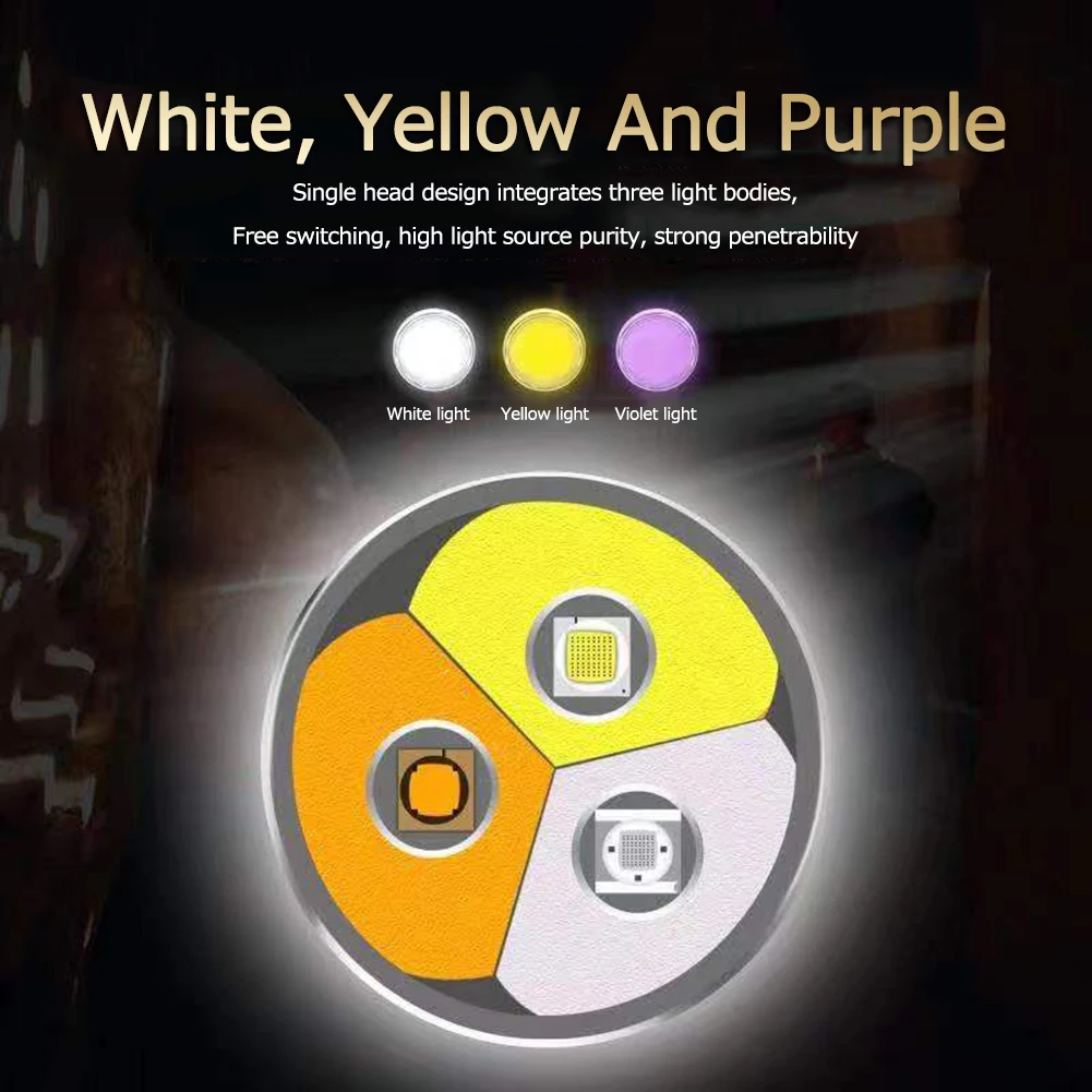 Jade Detector Light 3 Módok Azonosítása Zseblámpa Ultraibolya Alumínium ...