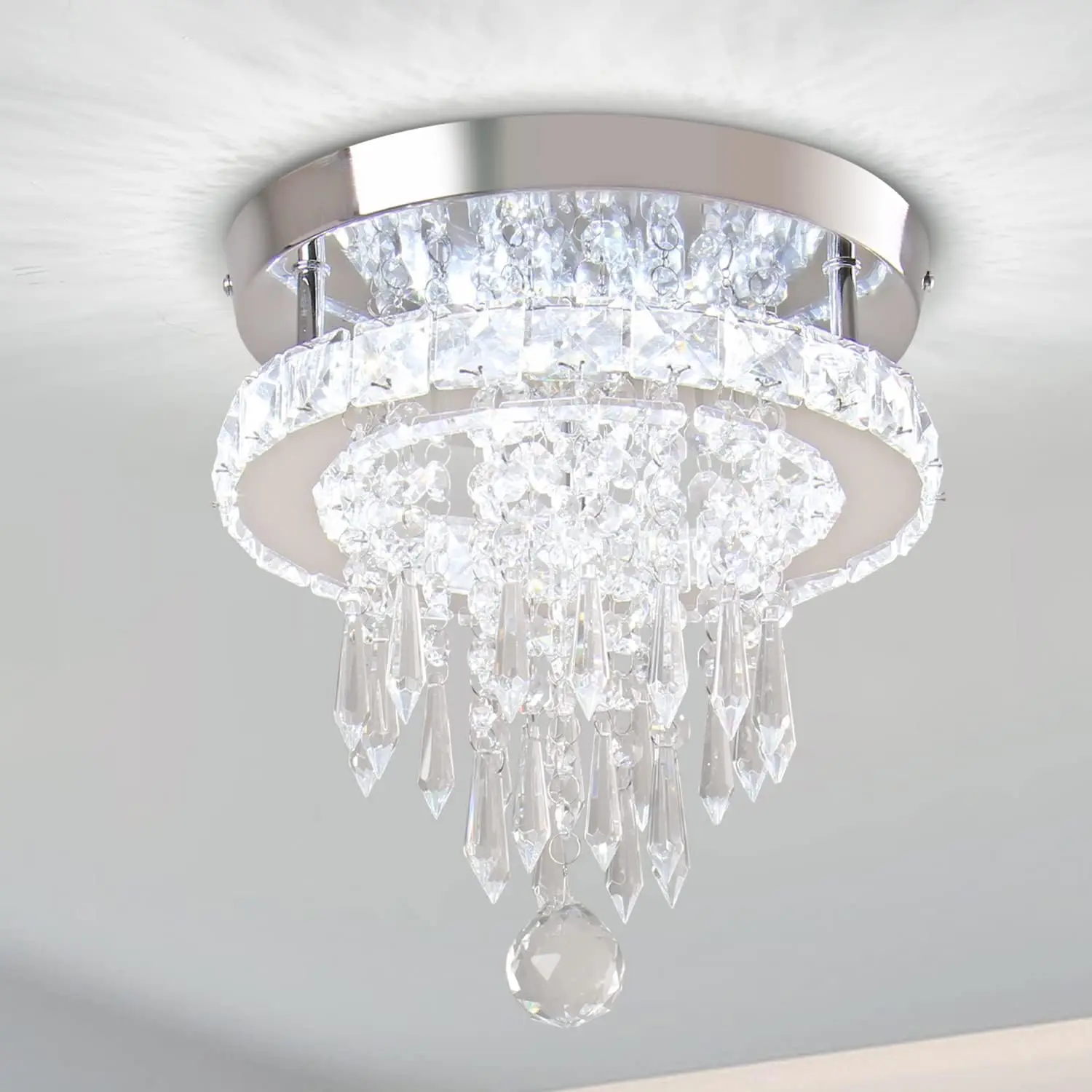 FRIXCHUR-Crystal-Chandelier-Ceiling-Lighting-Modern-Chandelier-Luxury ...