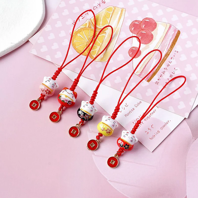 Japanese Cat Keychain | Japanese Lucky Cat | Keychain Trinkets | Car ...