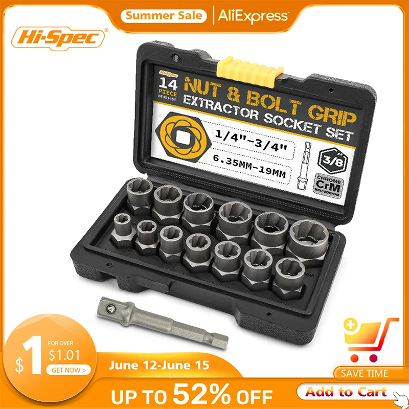 Damaged Bolts Nuts Screws Remover Extractor | Damaged Screw Nut Remover ...