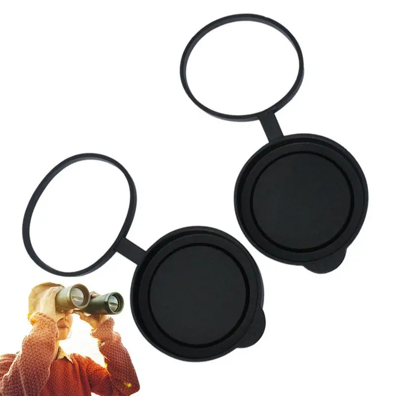 2pcs-Lens-Caps-Objective-Cover-Binoculars-Protective-Rubber-Lens-Caps ...