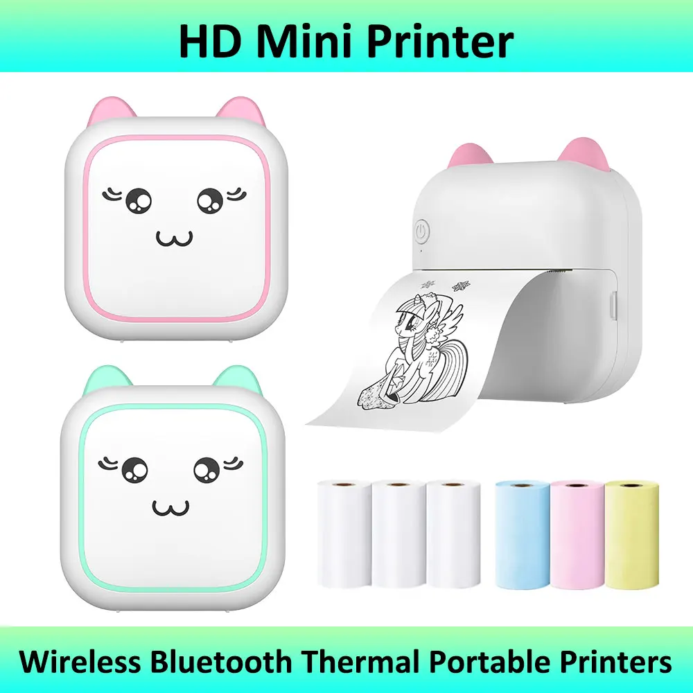 Mini-Printer-Portable-Thermal-Printers-Inkless-Bluetooth-Wireless ...