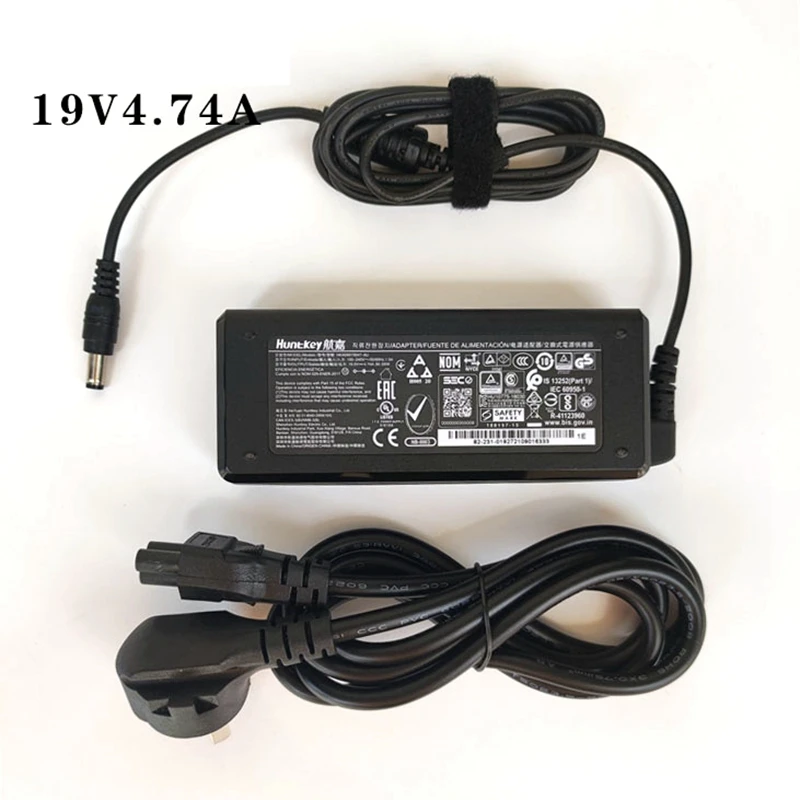 Original 19V 4.74A 90W AC DC Adapter For Huntkey HKA09019047-6U HKA09019047-6D Intel NUC all in ...