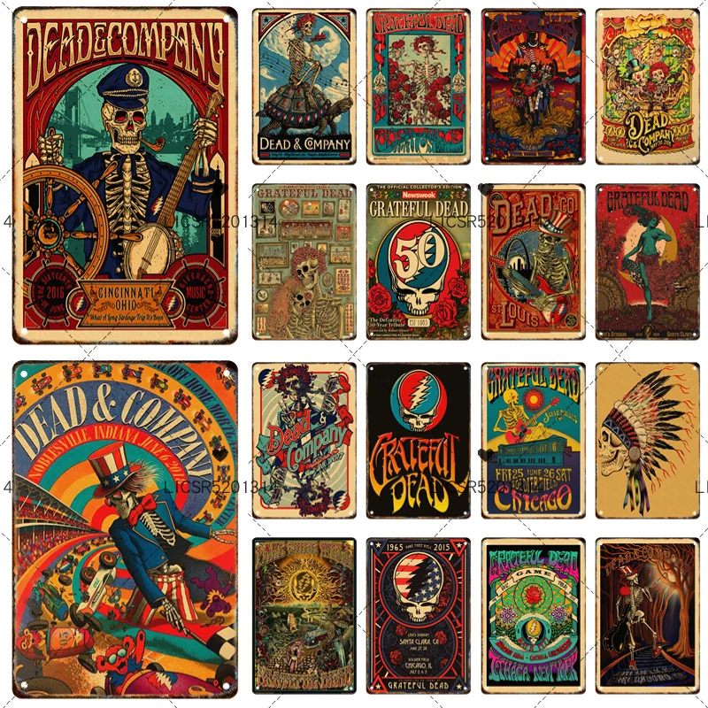 Grateful Dead Skeleton Poster