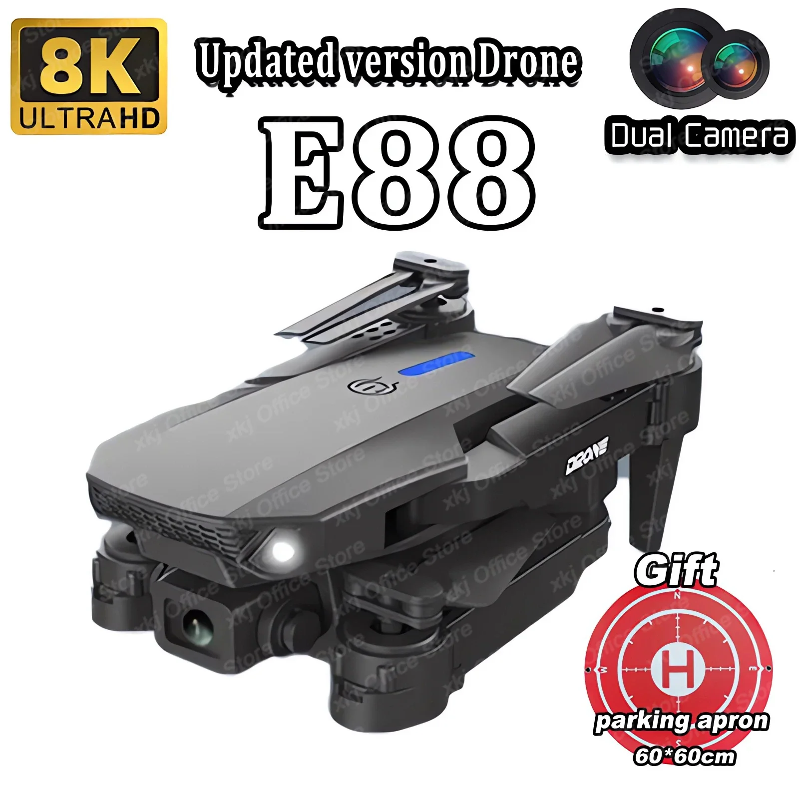 New-E88-Pro-RC-Drone-4K-Professinal-With-1080P-Wide-Angle-Dual-HD ...