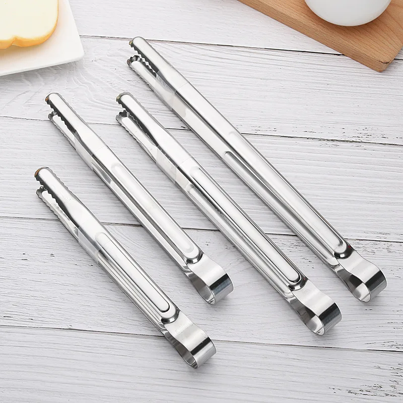Korean-Style-Barbecue-410-Stainless-Steel-Clamp-Steak-Tong-Buffet ...