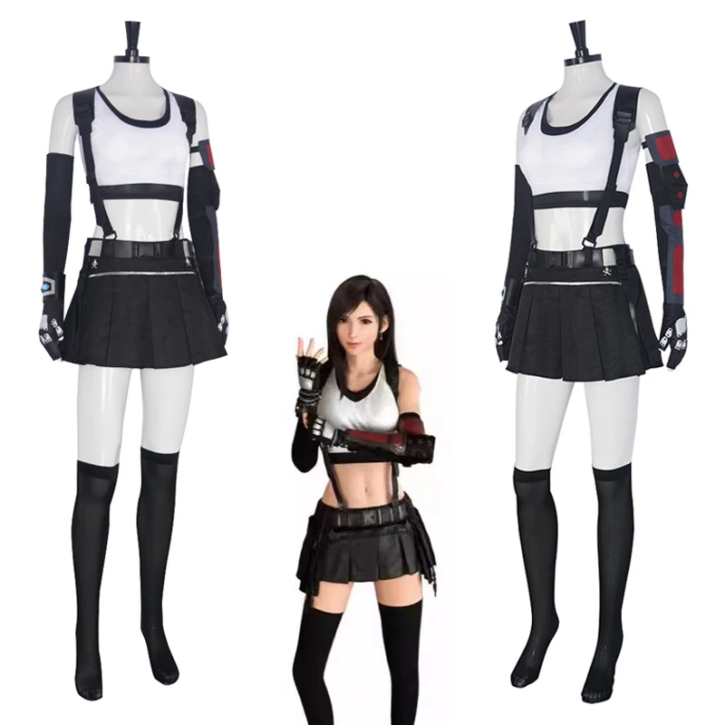 Juego-Final-Fantasy-Tifa-Cos-Conquering-Tifa-Lockhart-Cosplay-Halloween ...