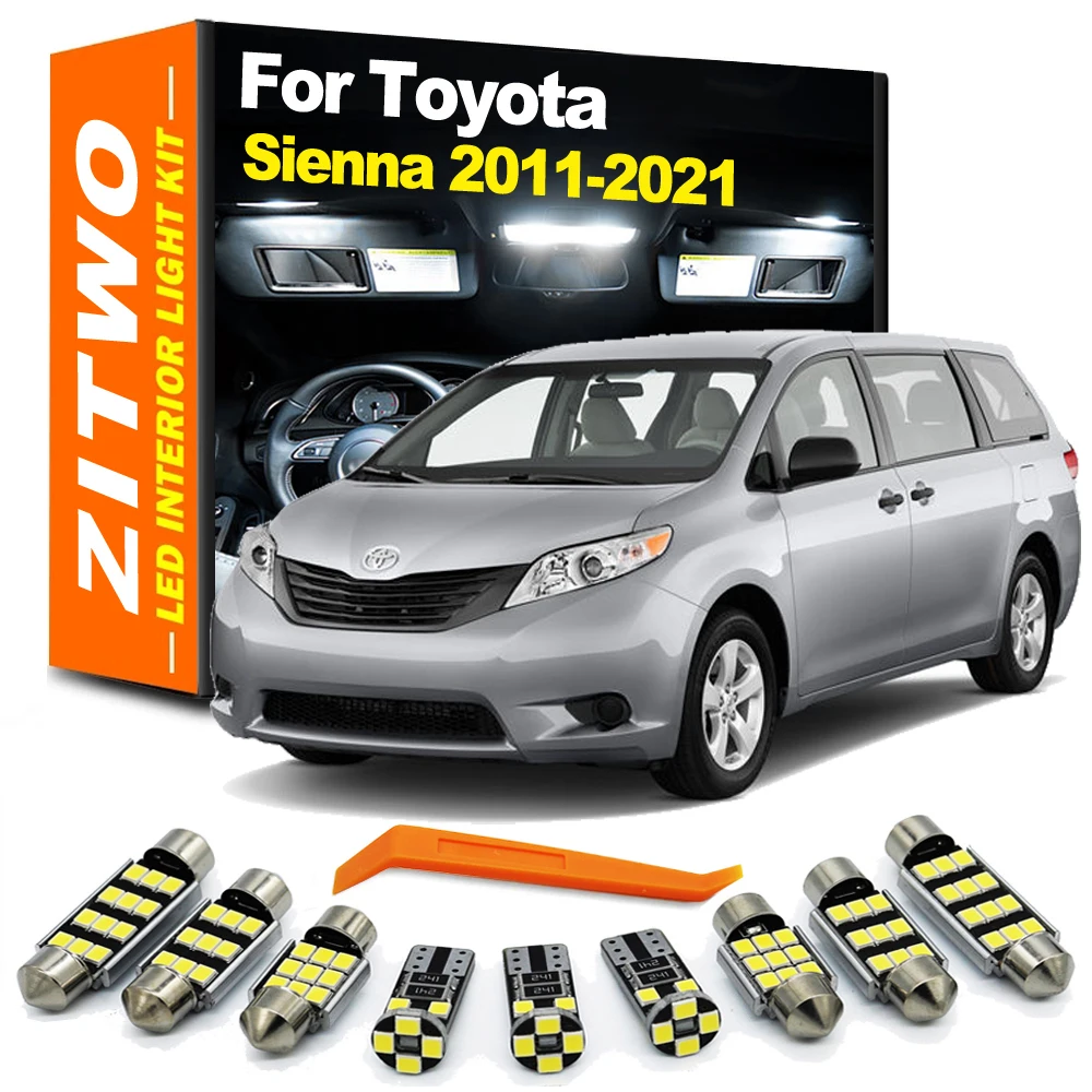 ZITWO-18Pcs-LED-Bulb-Interior-Indoor-Light-Kit-For-Toyota-Sienna-2011 ...