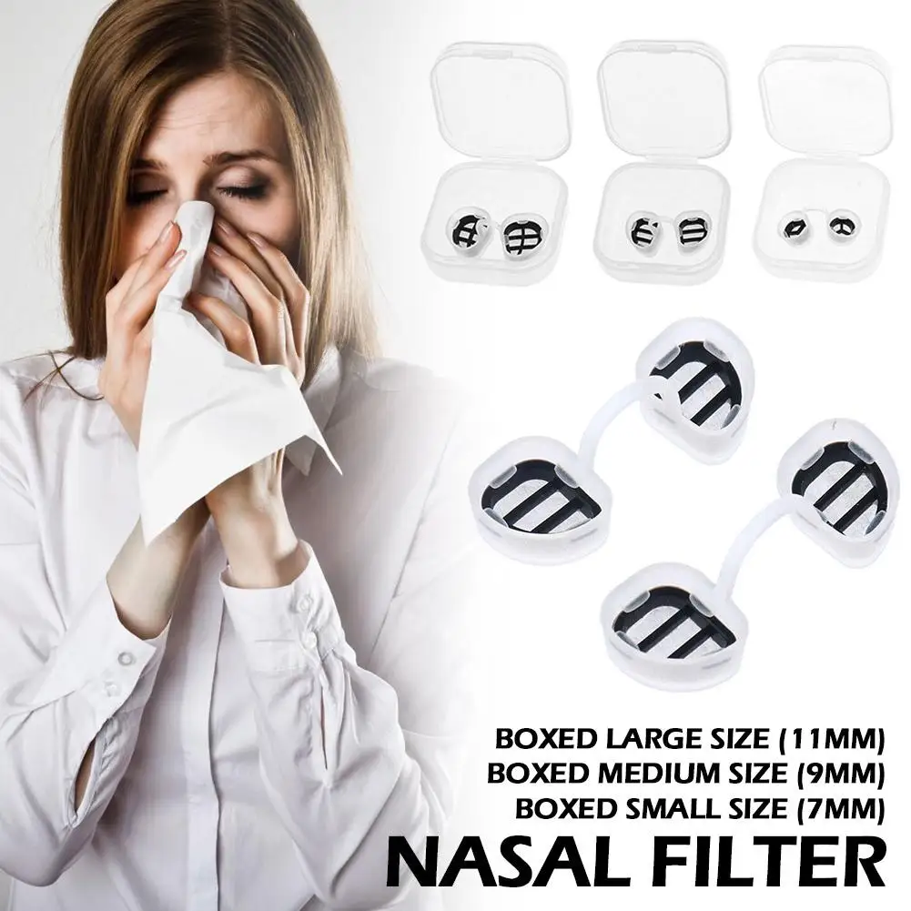 Invisible Nasal Filters Round Shape Comfortable Anti Allergy Air Dust ...