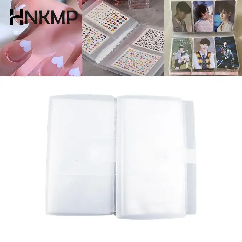120/240 Slot Nail Sticker Storage Book Large Capacity Exhibition Photo ...